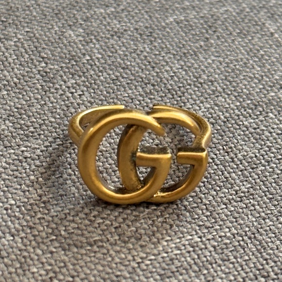 Jewelry | Gold Gg Ring Inspired Stainless Steel | Poshmark